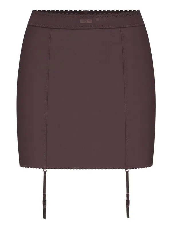 SKIMS Mini Garter Skirt - Raisin