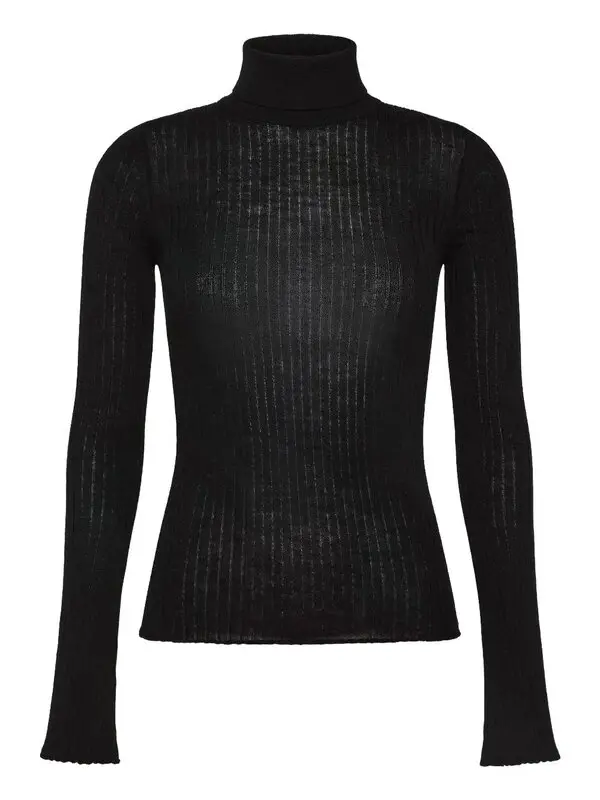 CRUNA Ribbed Corinne Sweater - Black