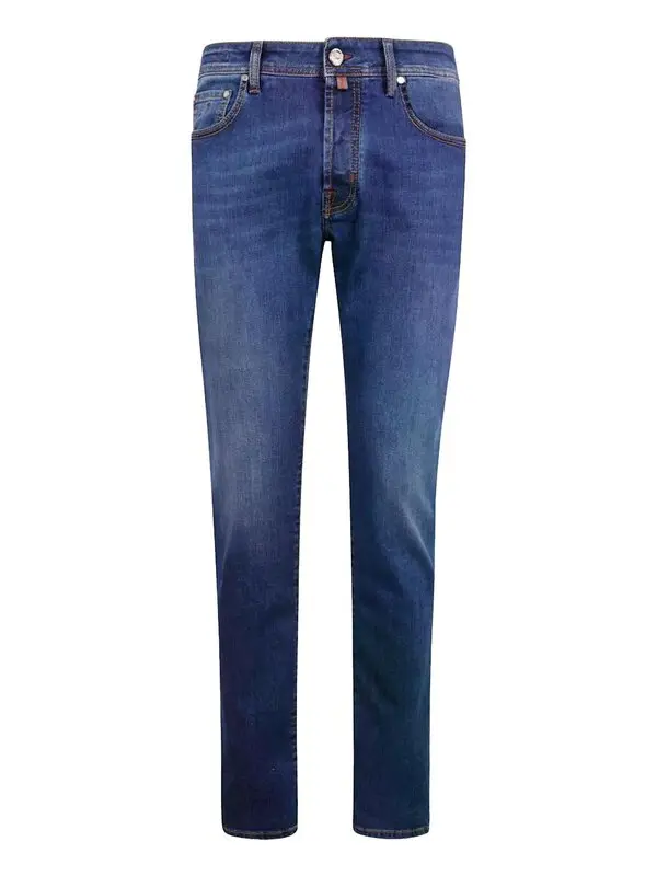 Jacob Cohen Logo-patch Jeans - Blue