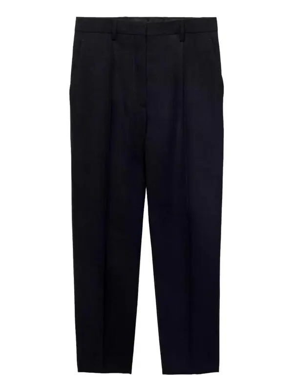 Prada Rush-stitch Wool Trousers - Blue