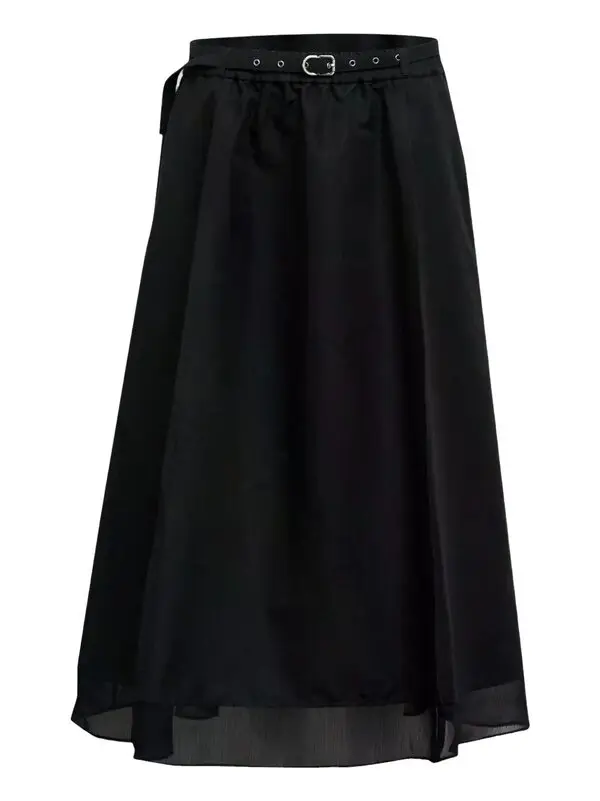 3.1 Phillip Lim Belted Midi Skirt - Black