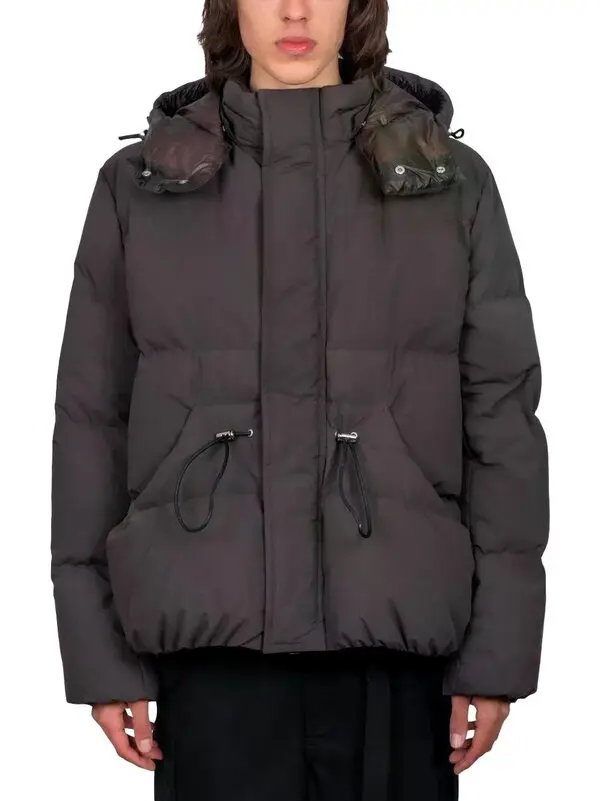 Sacai Hooded Puffer Jacket - Grey