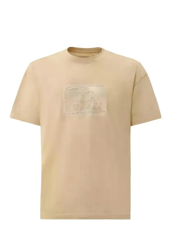 C.P. COMPANY Embossed-design T-shirt - Neutrals