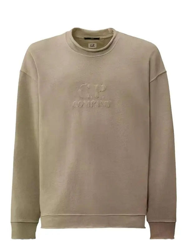 C.P. COMPANY Embroidered-logo Sweater - Neutrals