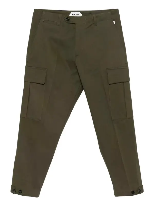 NEW YORK RESIDENT Cargo-pocket Straight-leg Trousers - Green