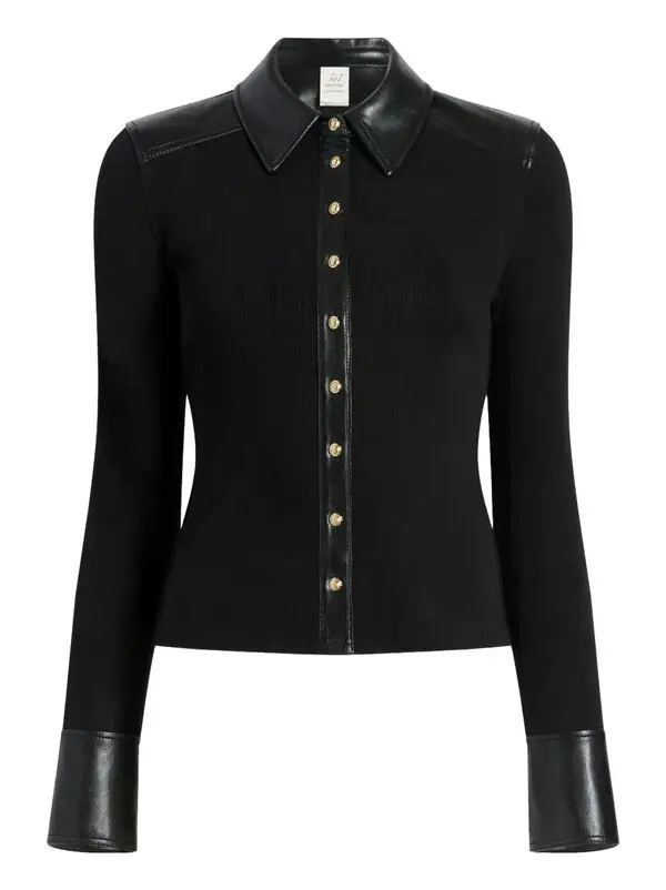 Cinq À Sept Magali Buttoned Top - Black