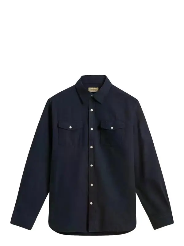 Woolrich Flannel Duncan Shirt - Blue