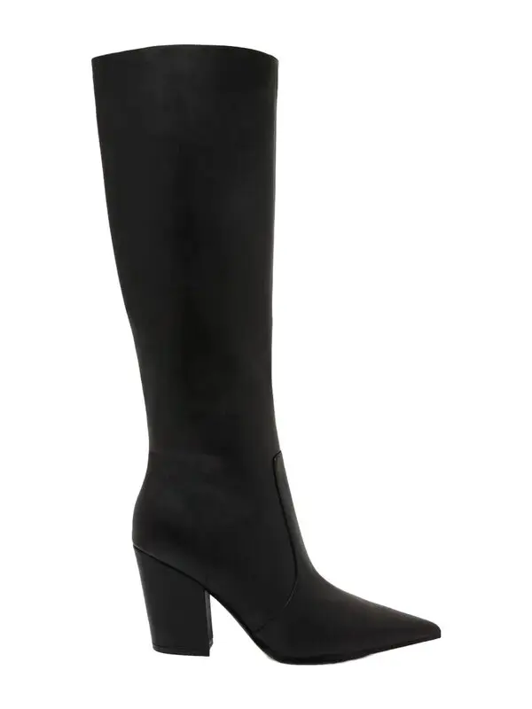 Guess 85mm Nariel Pointed Block-heel Boots - Black