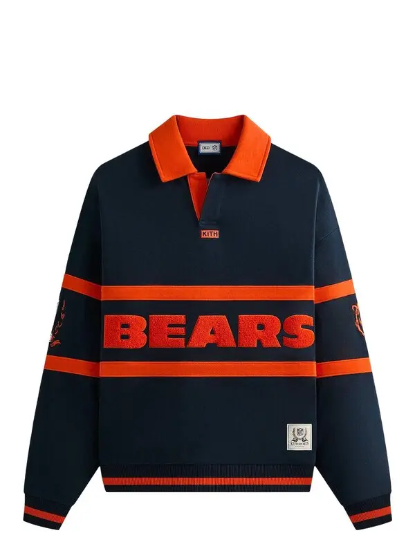 Kith For The Nfl Chicago Bears Vintage Rugby - Black
