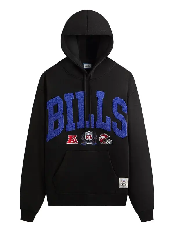 Kith For The Nfl Buffalo Bills Stitched Vintage Hoodie - Black
