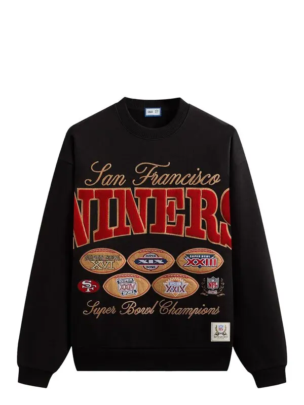 Kith For The Nfl San Francisco 49ers Vintage Crewneck - Black