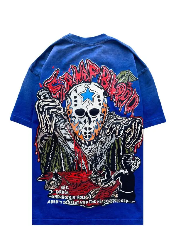 WARREN LOTAS Camp Blood T-shirt - Blue