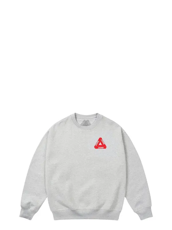 PALACE Fukuoka Tri-ferg Crew - Grey