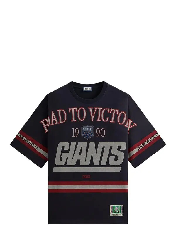 Kith For The Nfl New York Giants Victory Vintage Bishop Tee - Black