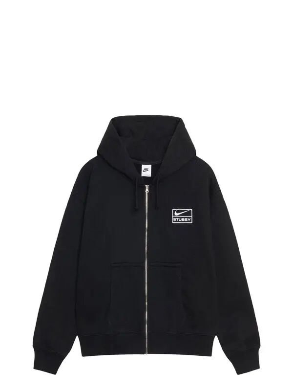 StÜssy X Nike Fleece Zip Hoodie - Black