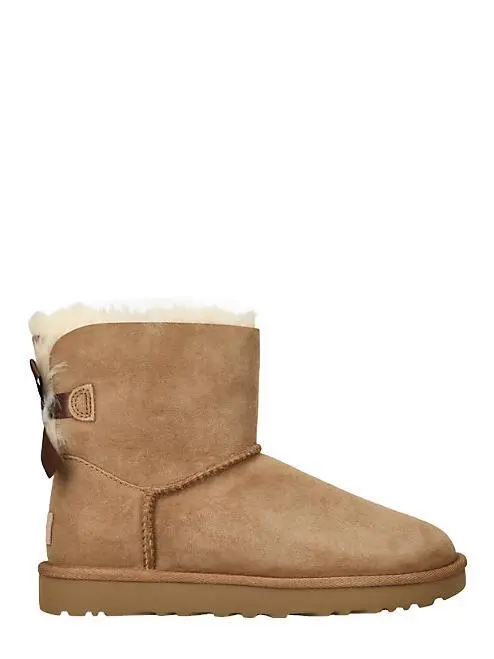 UGG Mini Bailey Bow Ii Sheepskin Boots - Tan