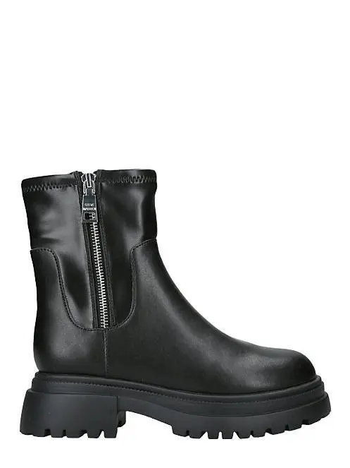Steve Madden Roadmap Leather Ankle Boots - Black