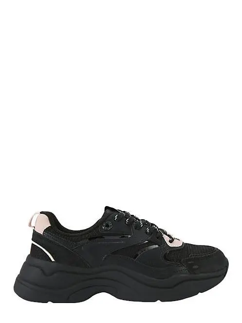 Kurt Geiger Liberty Woven Trainers - Black/comb
