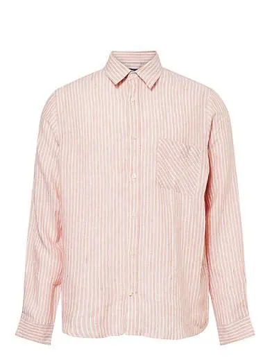 Frescobol Carioca Telles Linen Shirt - Pale Copper