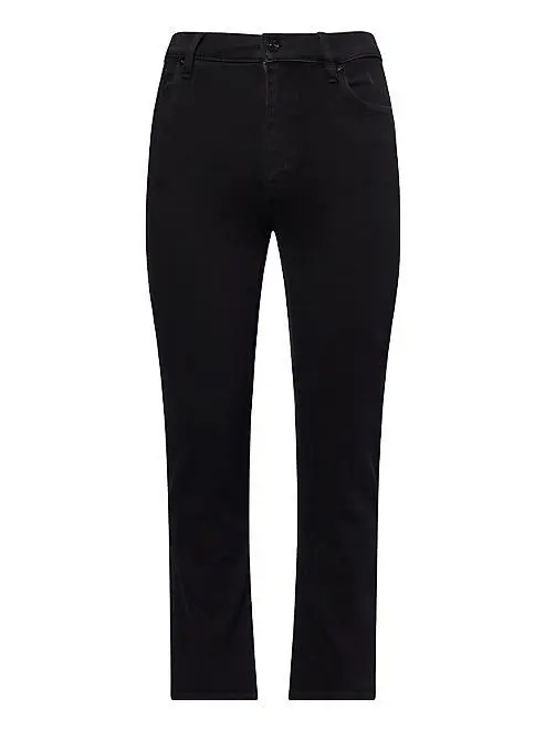 FRAME Le Sleek Straight-leg High-rise Jeans - Black