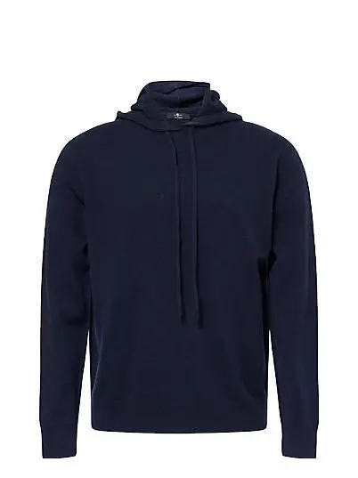 7 For All Mankind Regular-fit Knitted Cashmere Hoody - Cashmere Ink