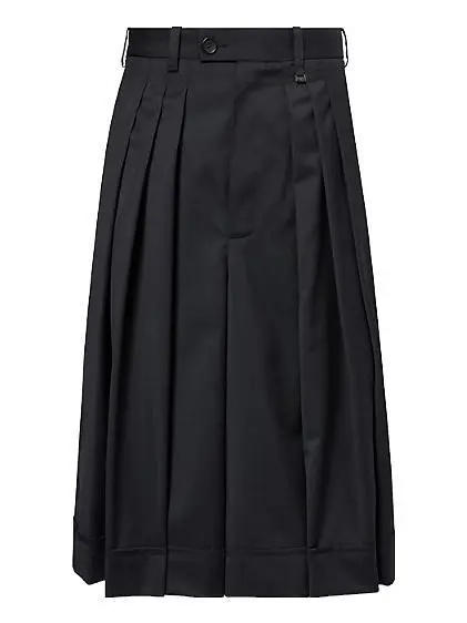 VIVIENNE WESTWOOD High-rise Wide-leg Wool Culottes - Black