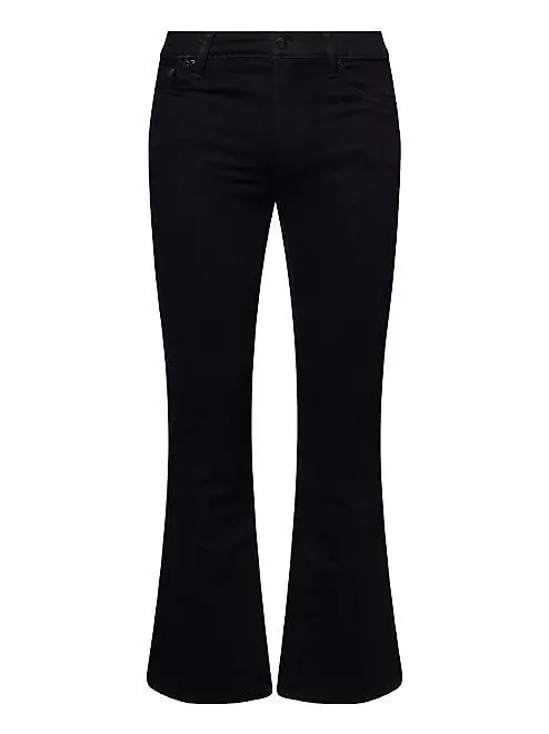 FRAME The Icon Flared Cotton-blend Jeans - Black