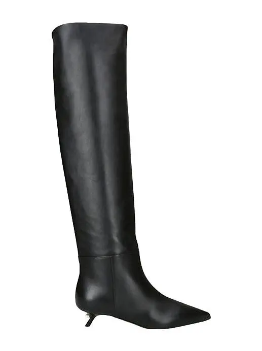 ALEVI MILANO Debby 35 Leather Knee-high Boots - Black