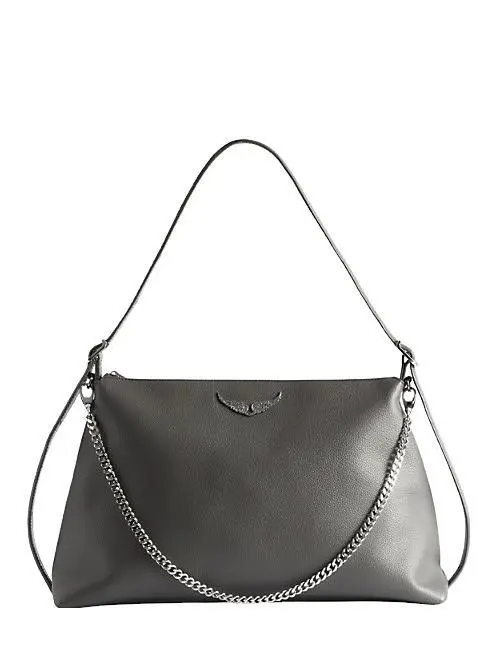 Zadig&Voltaire Jim Leather Shoulder Bag - Road