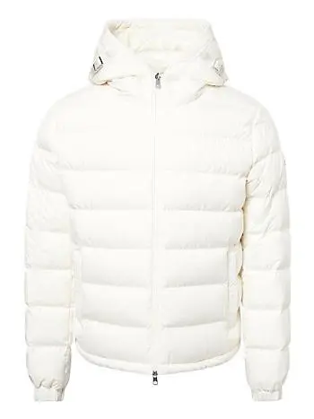 Moncler Laveraet Hooded Shell-down Jacket - Natural