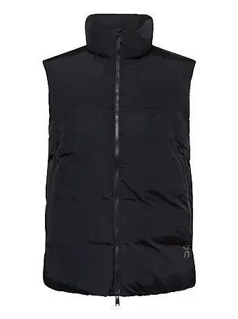 On Logo-print Padded Puffer Vest - Black