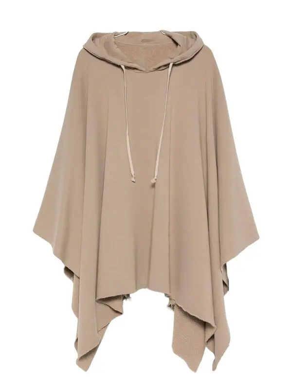 Rick Owens Sweat Poncho - Grey