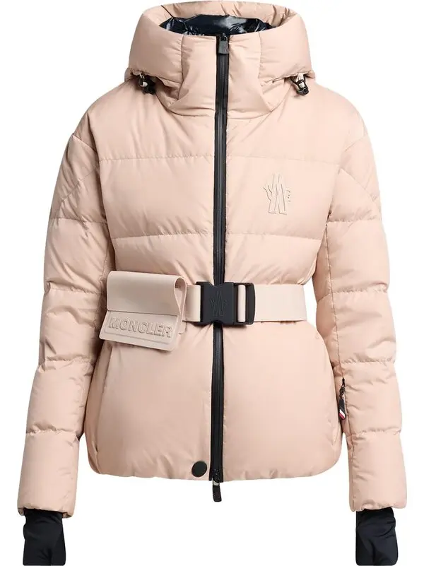 Moncler Bouquetin Hooded Down Ski Jacket - Pink