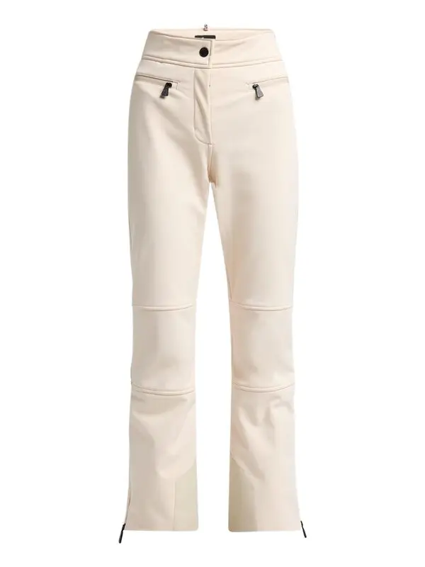 Moncler Stretch Poplin Ski Pants - White