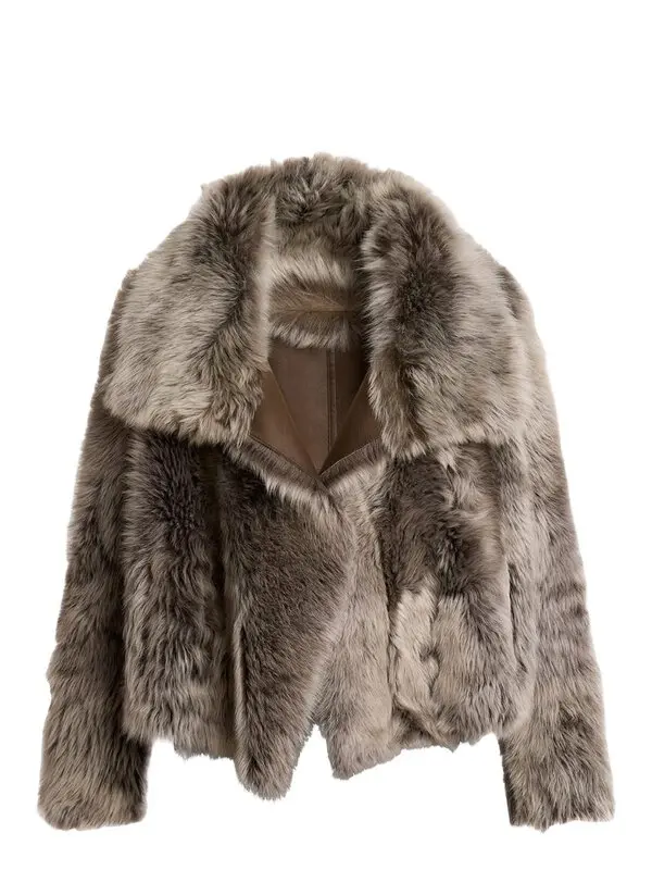 YVES SALOMON Toscana Lamb Shearling Jacket - Alpes