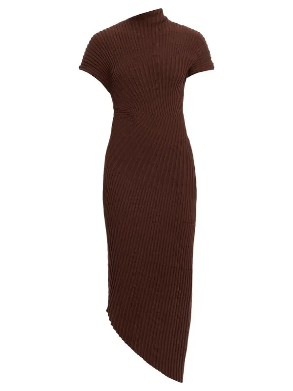 Cult Gaia Chrysta Cotton Knit Midi Dress - Java