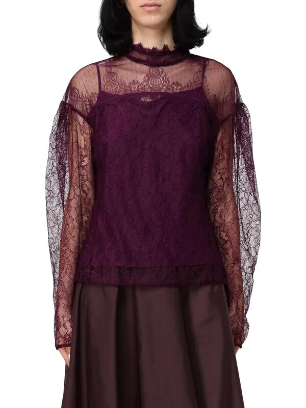 TWINSET Lace Top - Violet