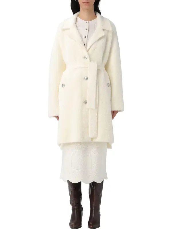 Pinko Fur Coat - White