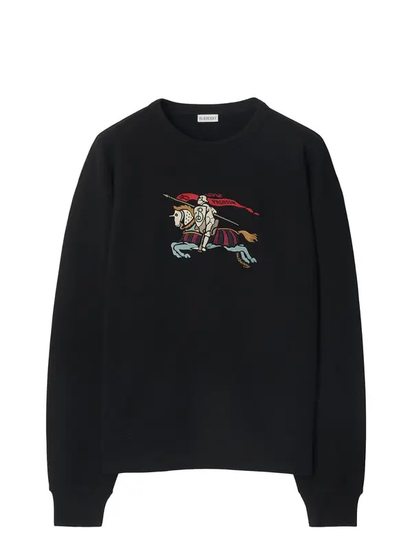 Burberry Cotton Ekd Sweatshirt - Black