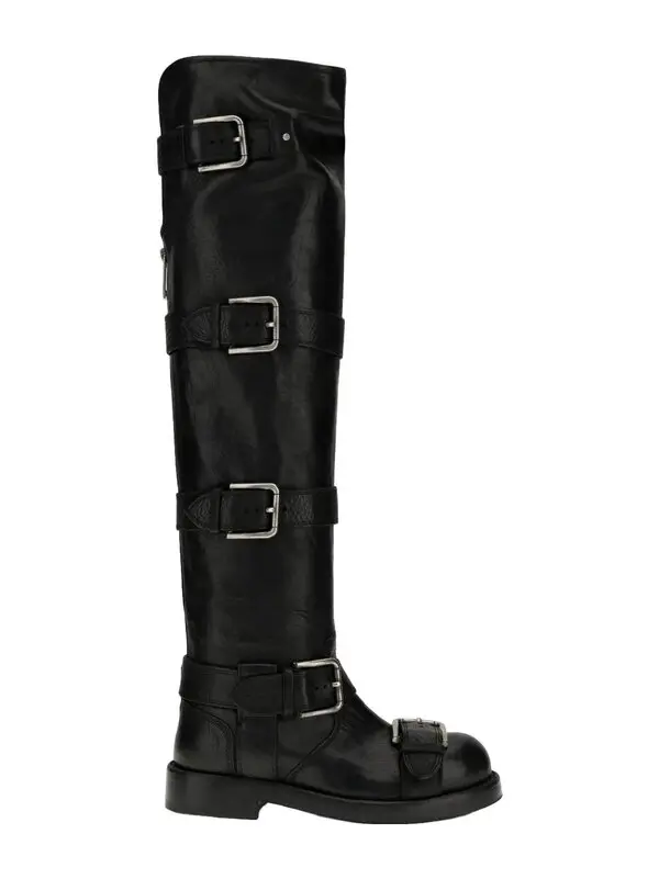 Dolce & Gabbana Buckled Boots - Black