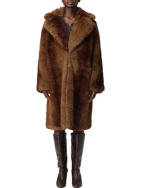 Apparis Fur Coat - Brown