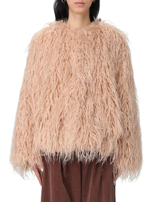 FORTE_FORTE Fur Coat - Natural