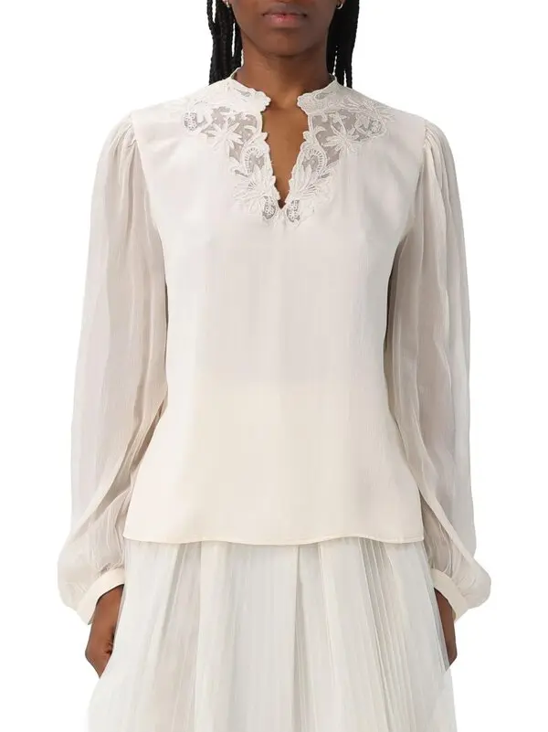 TWINSET Lace Detailed Top - Natural