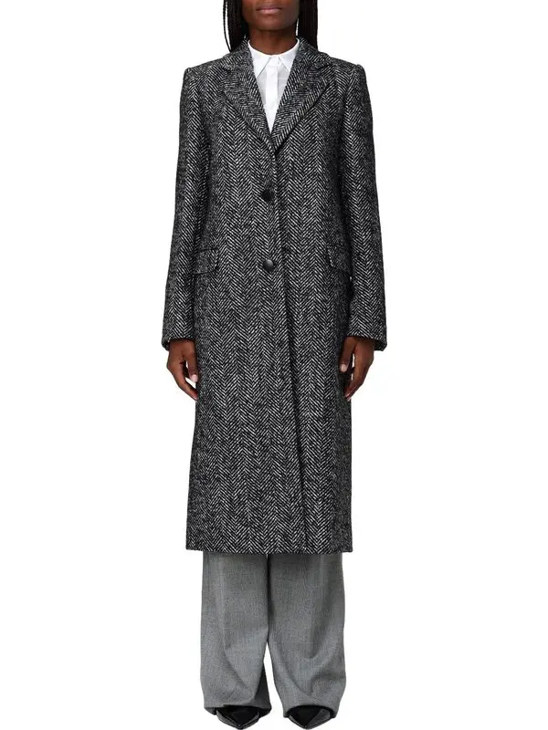 Tagliatore Tailored Long Coat - Black