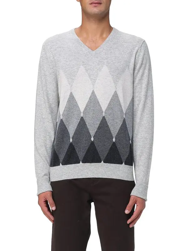 BALLANTYNE Argyle Sweater - Grey