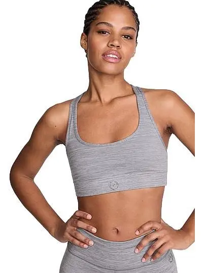 Pink Relay™ Racerback Sports Bra - Grey