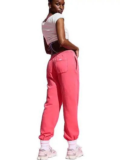 Victoria's Secret Angel Essentials Iconic Fleece Relaxed Jogger Sweatpant - Pink