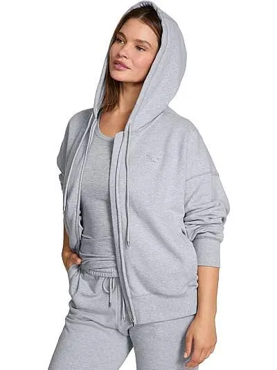 Victoria's Secret Classic Fleece Full-zip Hoodie - Grey