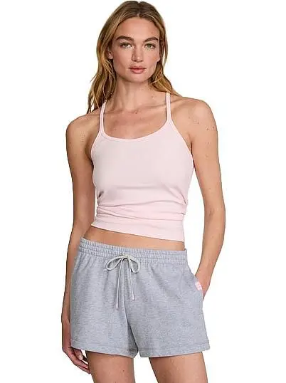 Victoria's Secret Angel Essentials Off-duty Terry Lounge Shorts - Grey