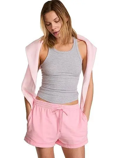 Victoria's Secret Angel Essentials Off-duty Terry Lounge Shorts - Pink